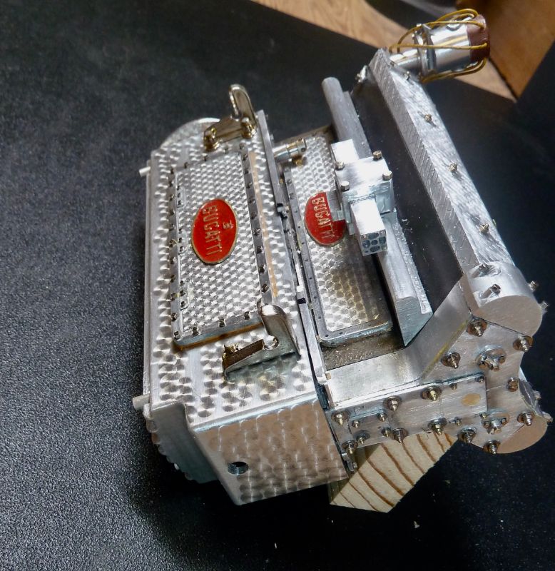 Shel Urlik's, 1/8" Scale 1933 Bugatti 50T Engine in Aluminum - Model ...