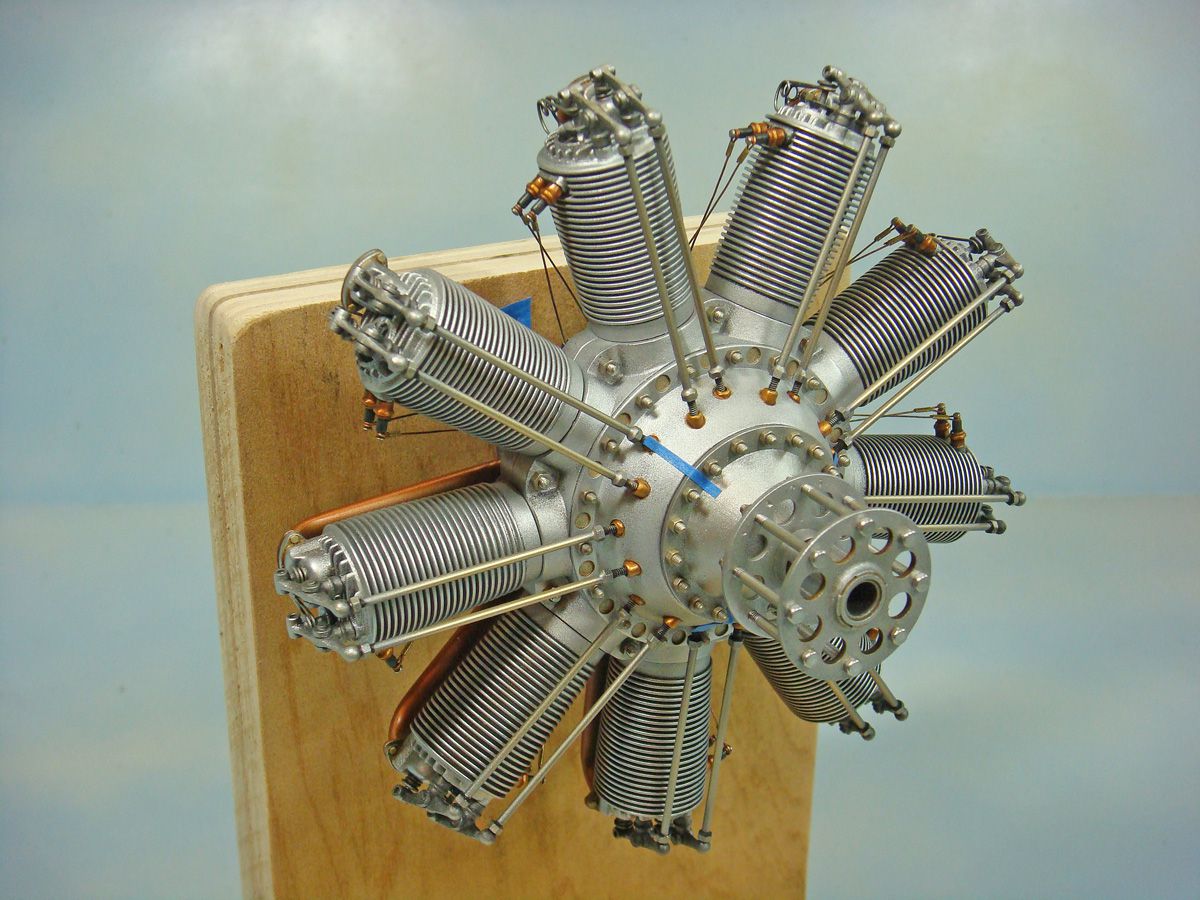 Mike Roof's Minicraft / Hasegawa 1/8 Scale “Clerget 9B” Rotary Engine ...
